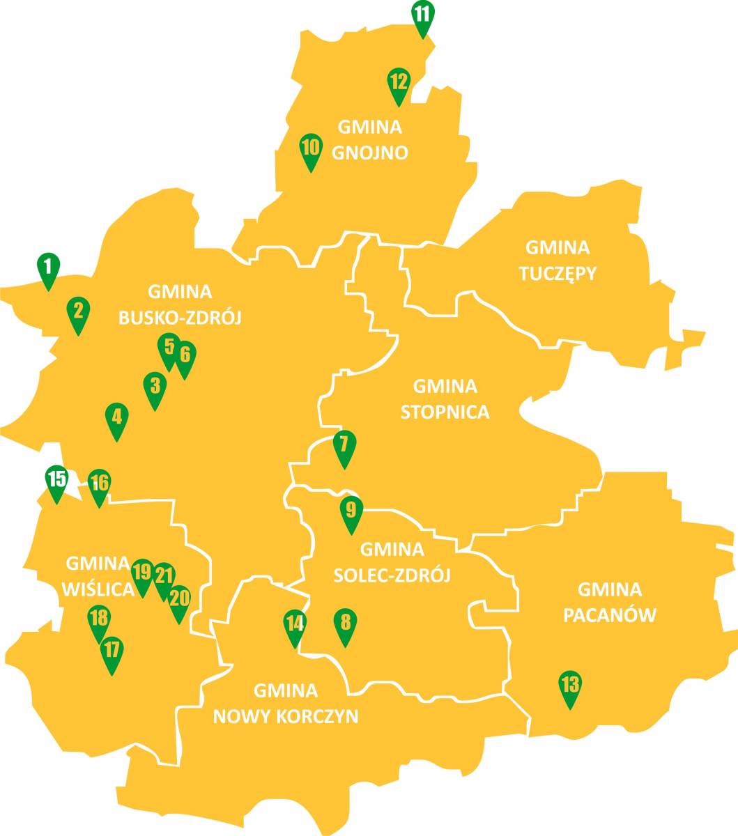 Miejsca - Busko Zdrój i okolice - atrakcje, trasy, wydarzenia, kamery ...